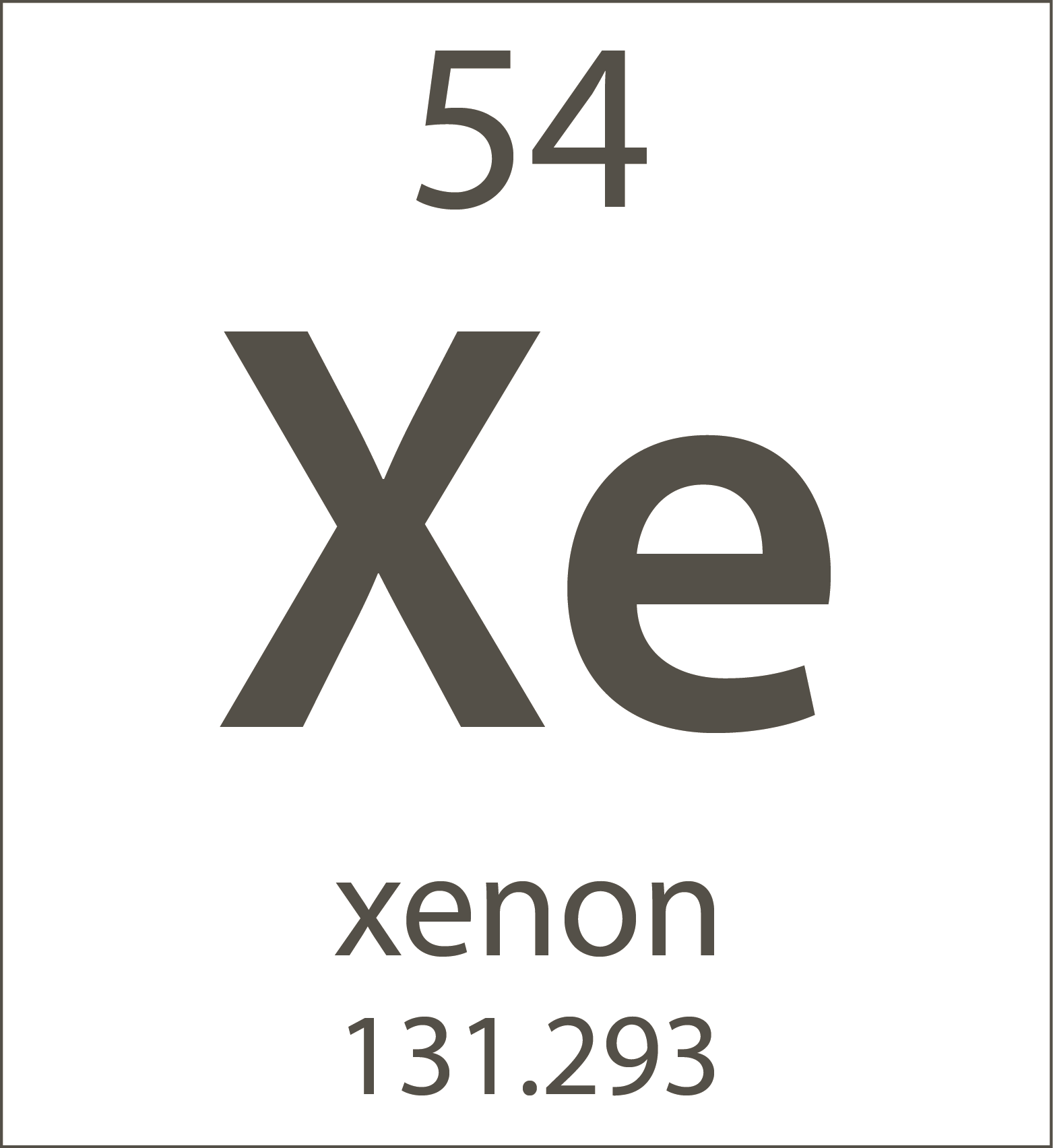 Xenon Element Periodic Table Xenon Element Periodic Table