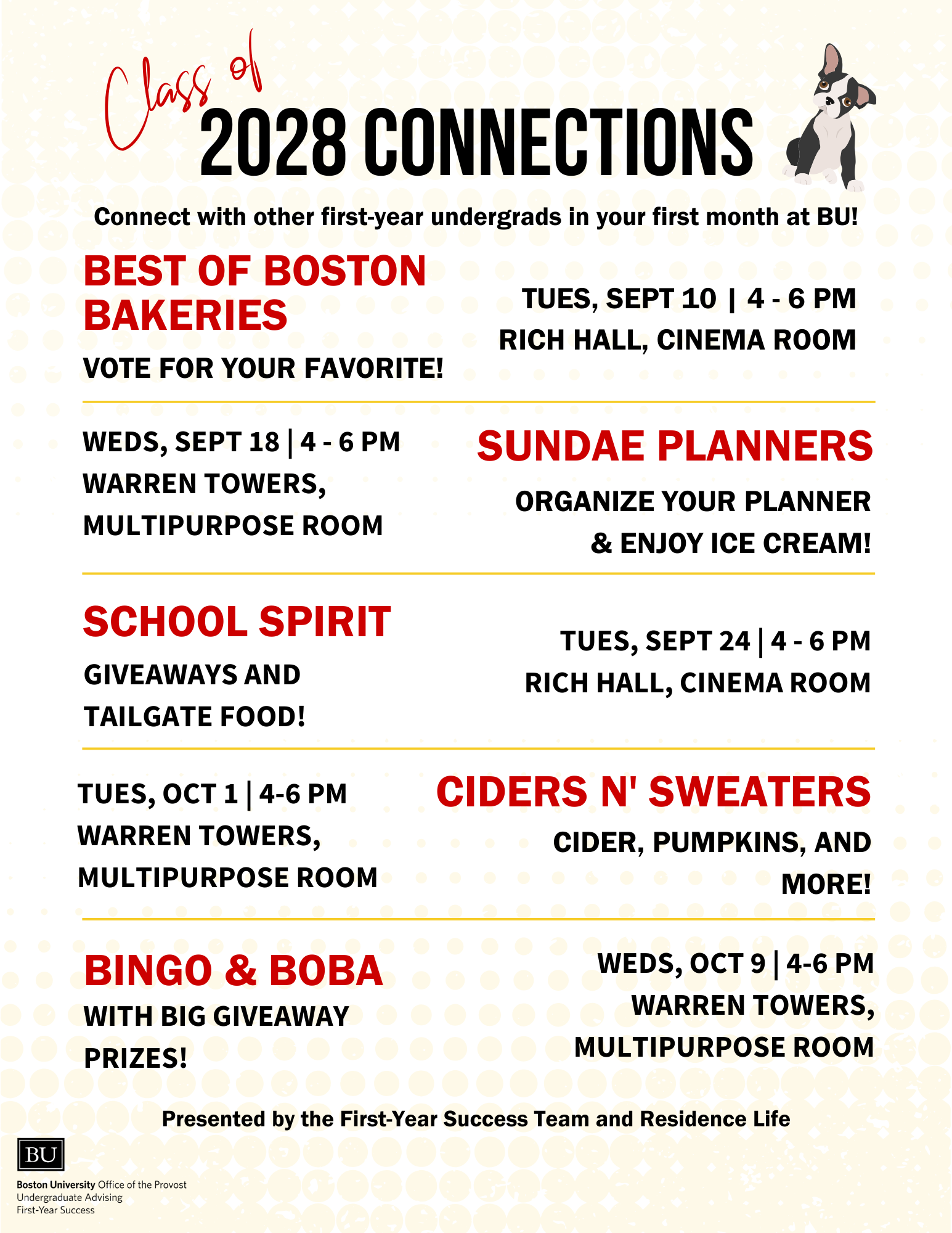 Class of 2028 Connections | Undergraduate Advising & Student Success