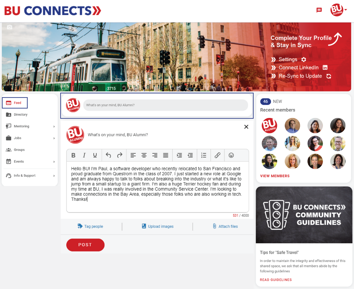 BU Connects: Top six next steps | Alumni & Friends