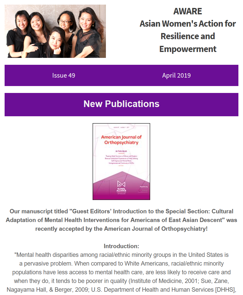 Current Newsletter | AWARE Lab