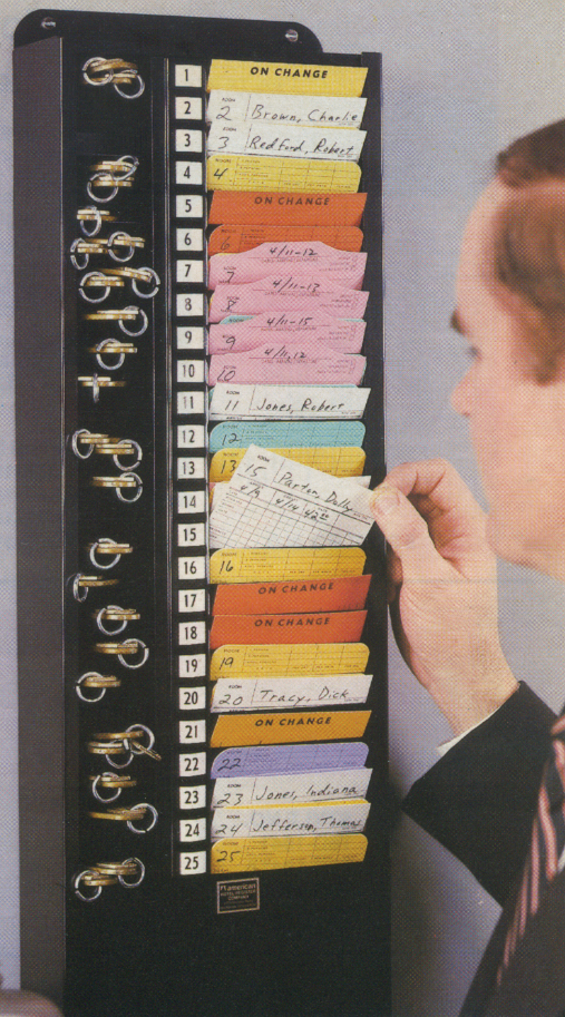 A Fragment of the Past: The System of Hotel Front Office Racks | Boston ...