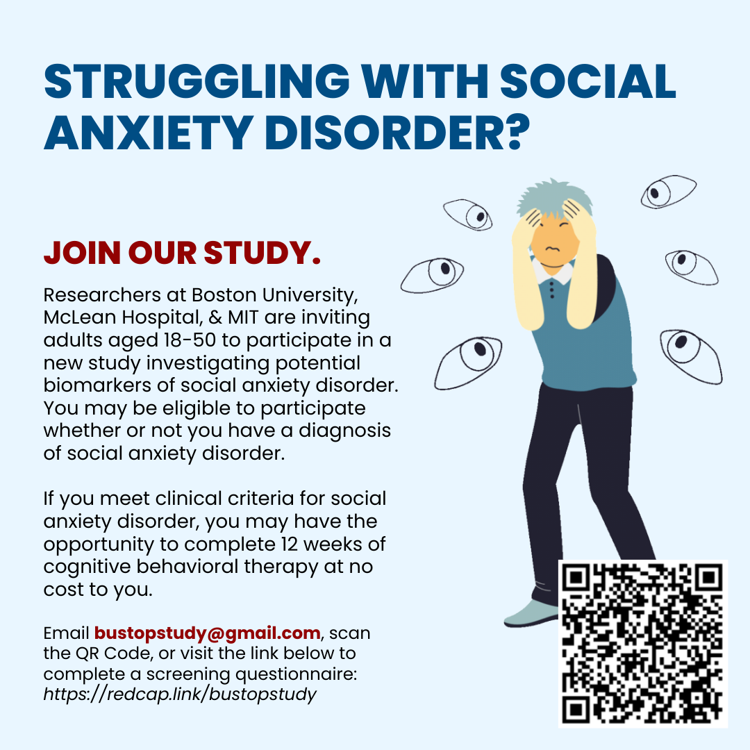 BU STOP Study for Social Anxiety | Center for Anxiety & Related Disorders