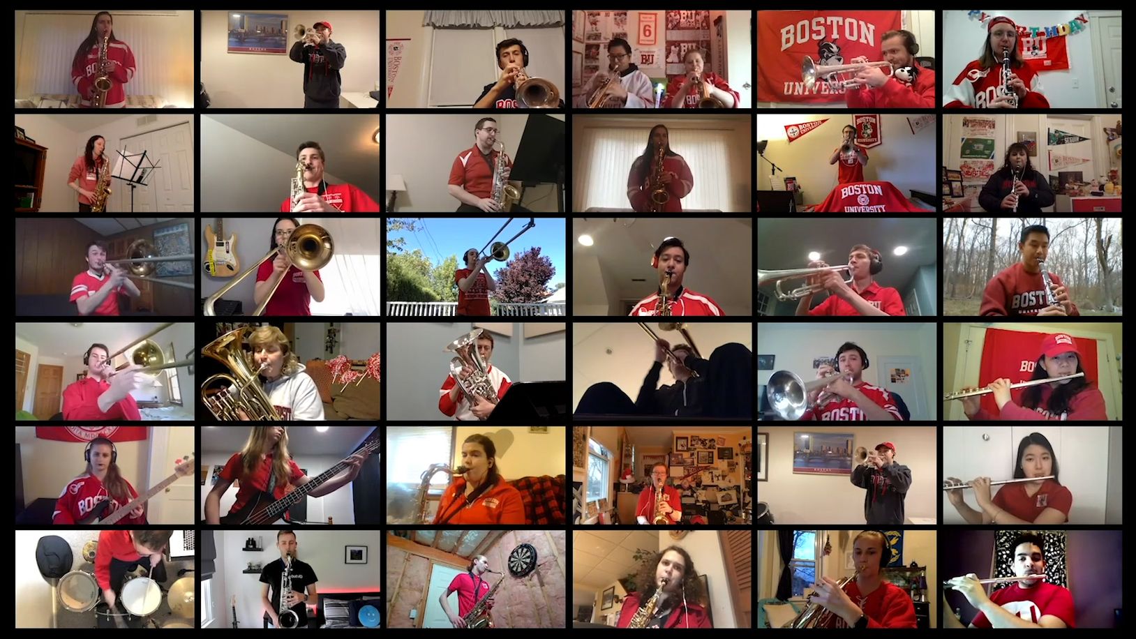 BU Pep Band performs virtual fight song “Go BU!” | College of Fine Arts