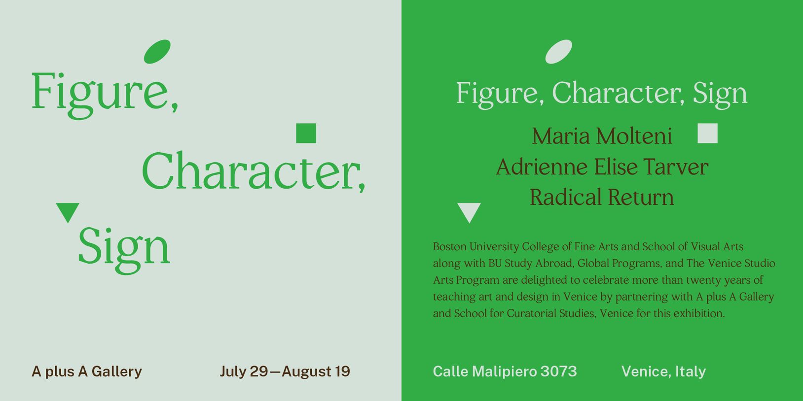 BU School of Visual Arts presents Figure, Character, Sign exhibition in ...