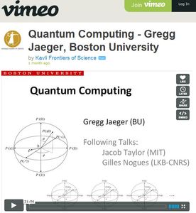 jaeger, greg on quantum computing | General Studies