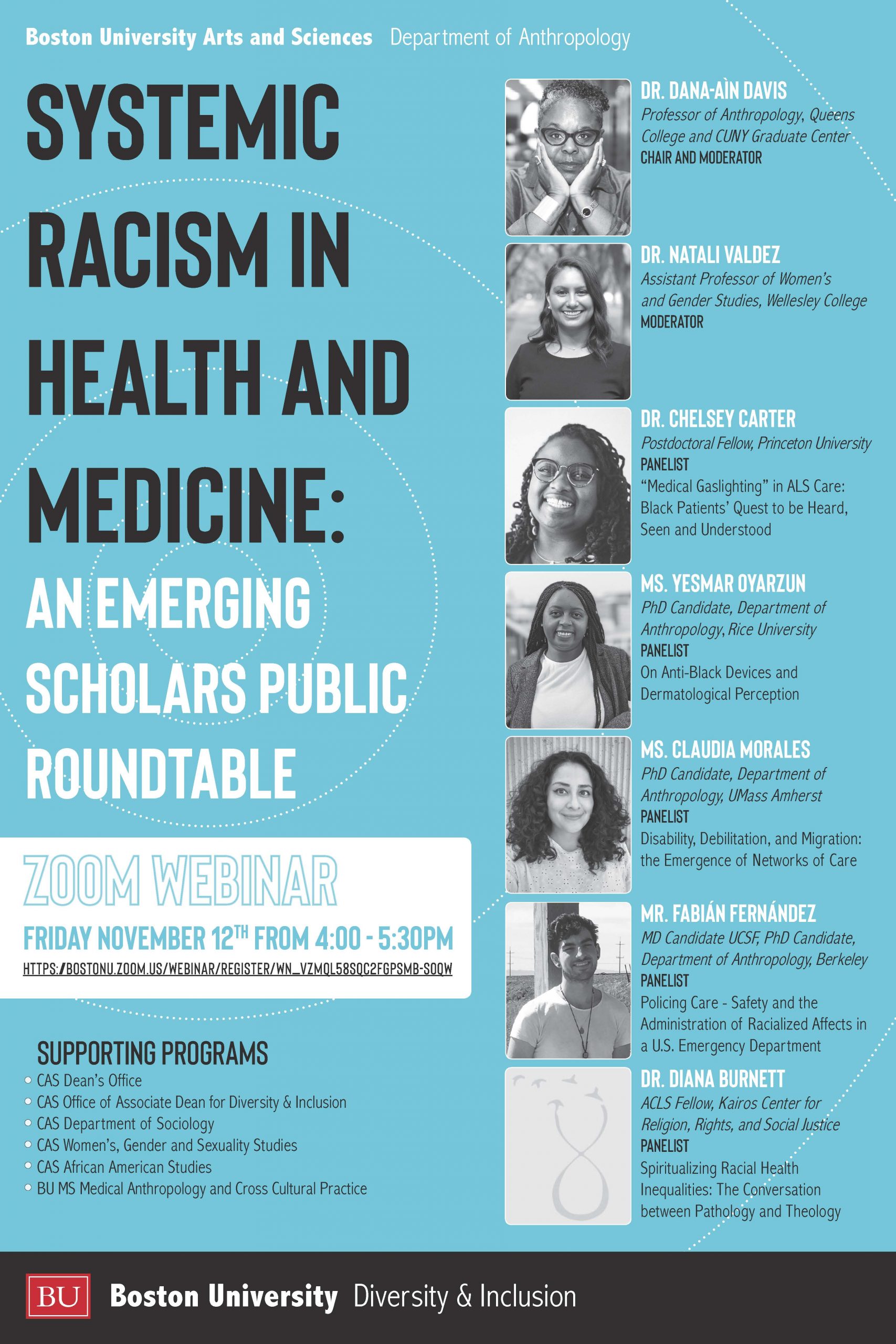 Anthropology Department Hosts Emerging Scholars Roundtable on Systemic ...