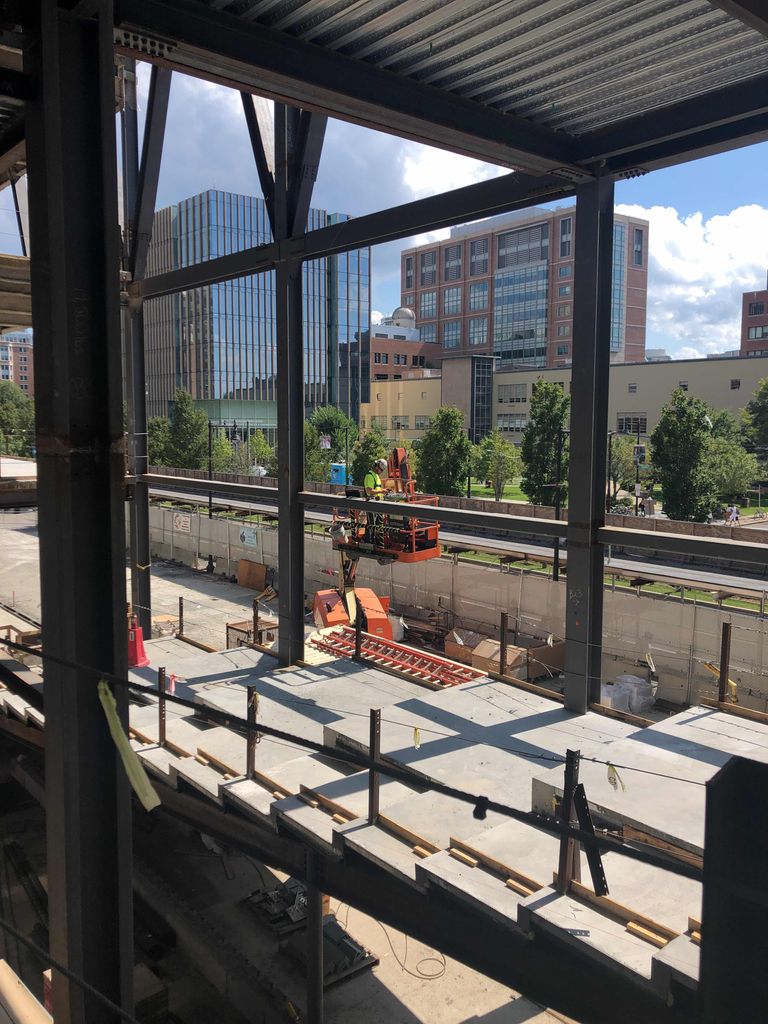 Curtain Wall Support install | Campus Planning & Operations