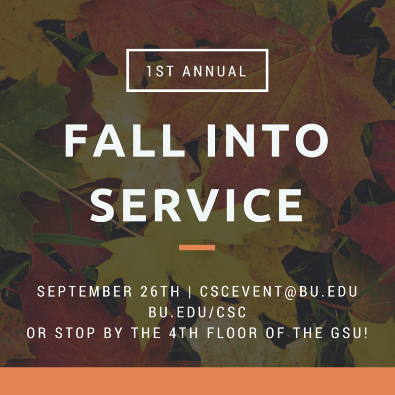 FALL INTO SERVICE | Community Service Center
