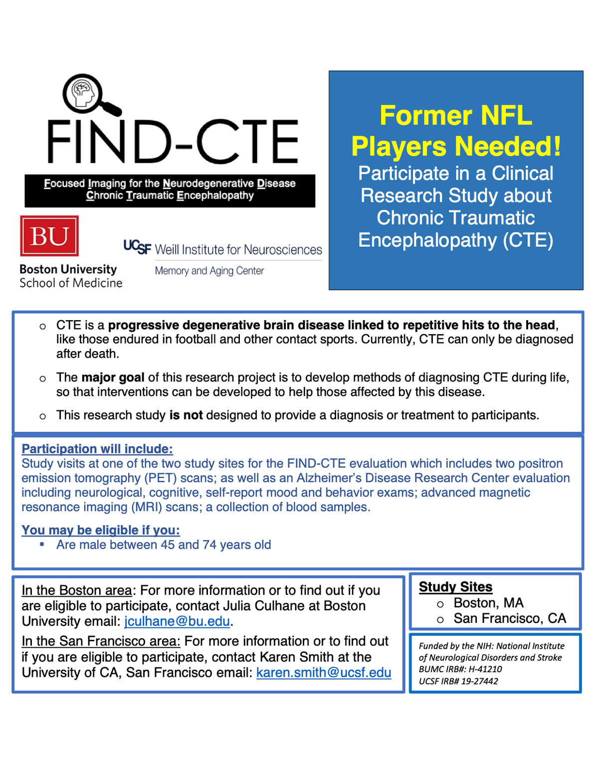 Clinical Studies | CTE Center