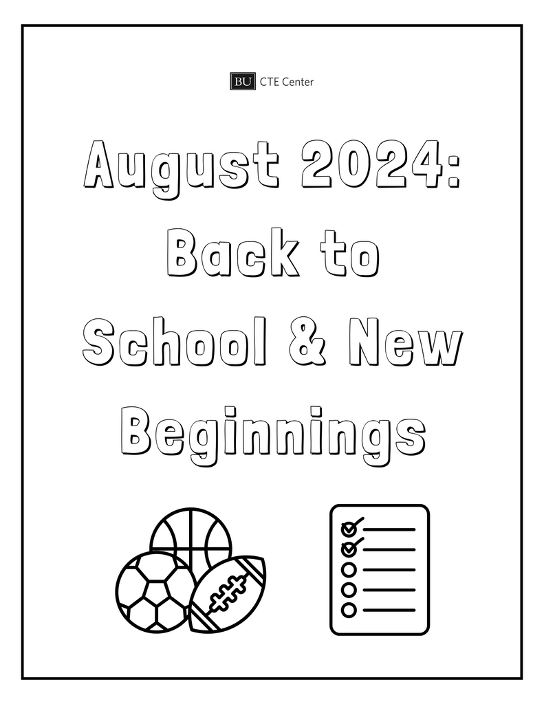 August Cognitive Kit: Back to School & New Beginnings | CTE Center