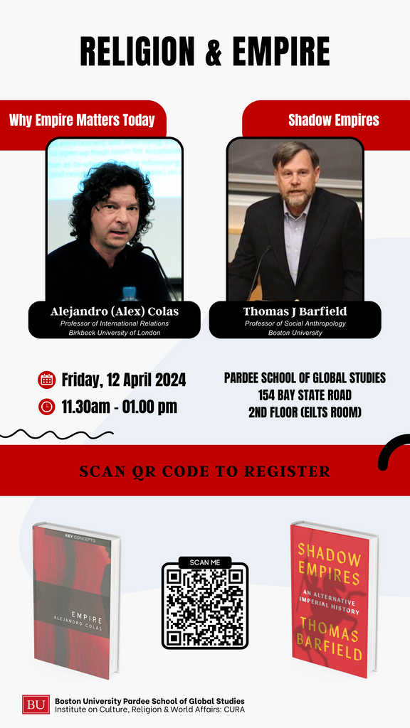 Religion and Empire: Keynote Lectures | Institute on Culture, Religion ...