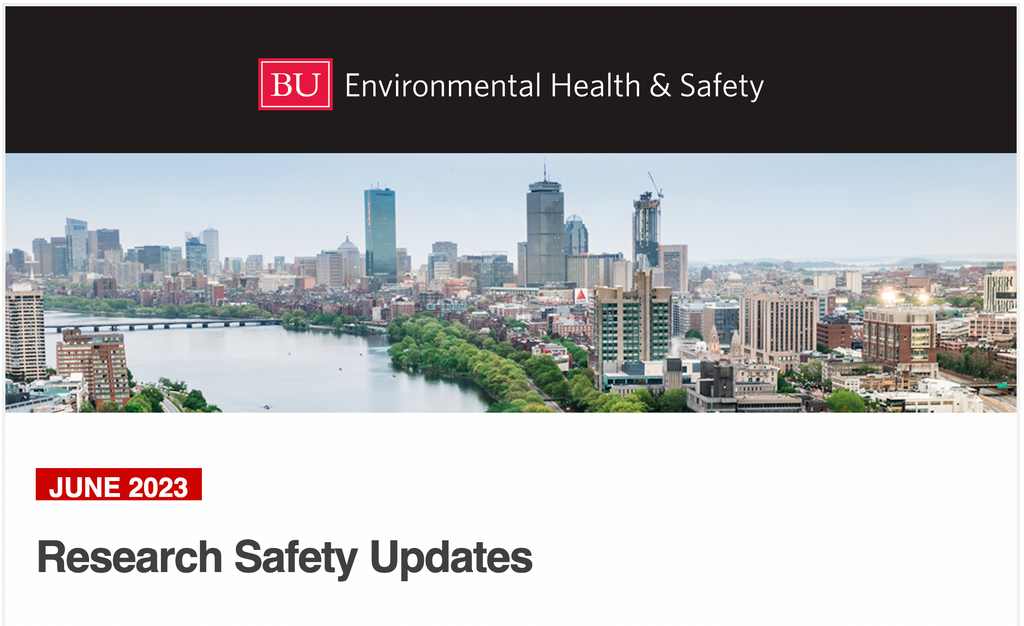 EHS Newsletter June 2023 | Environmental Health & Safety