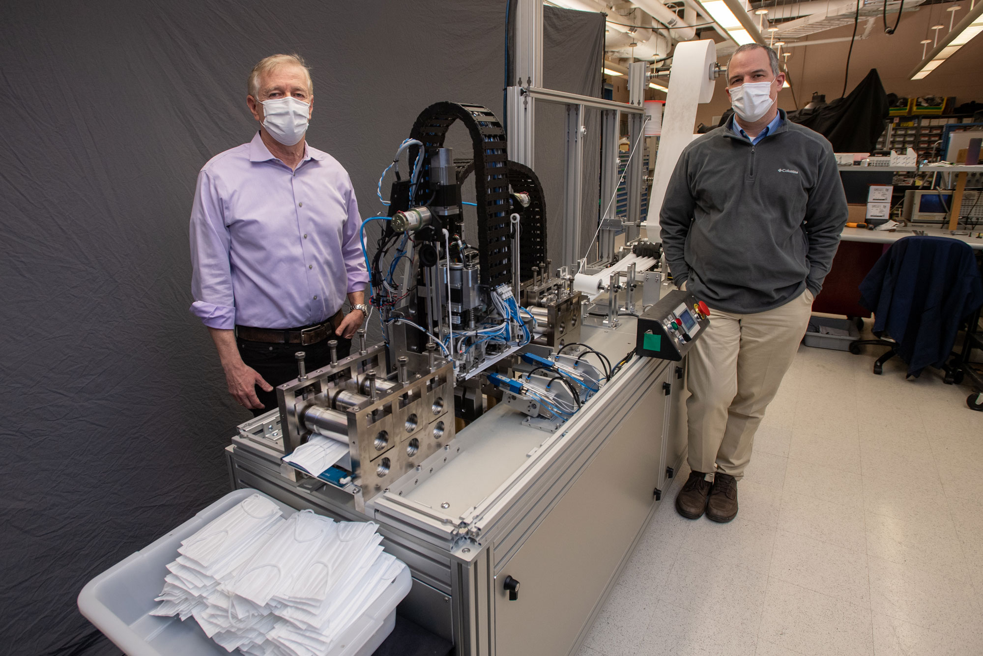 This 10-Foot-Long Machine Churns Out 2,000 Face Masks an Hour | College ...