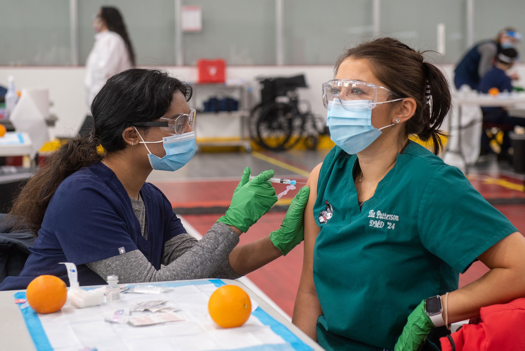 Syringes, Oranges, and Faculty Help Train More Than 100 Volunteer COVID ...
