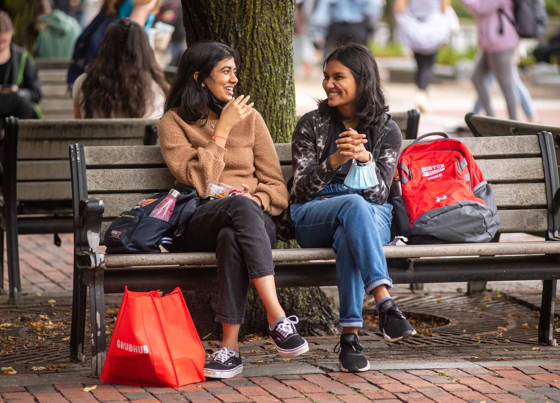 Photos Capture the Energy of Historic First Day Back on Campus | BU ...