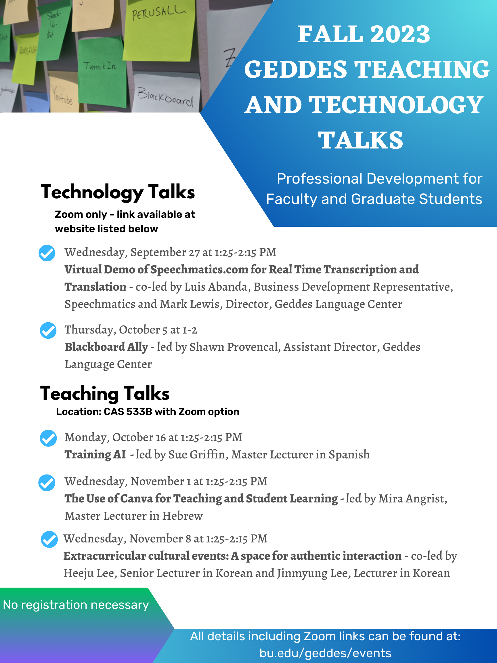 Geddes Teaching and Technology Talks | Geddes Language Center
