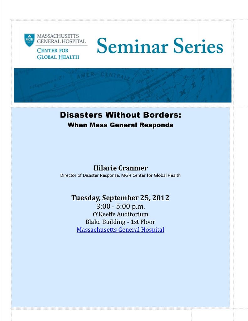 September » 2012 » Global Health: GH Blast | Boston University