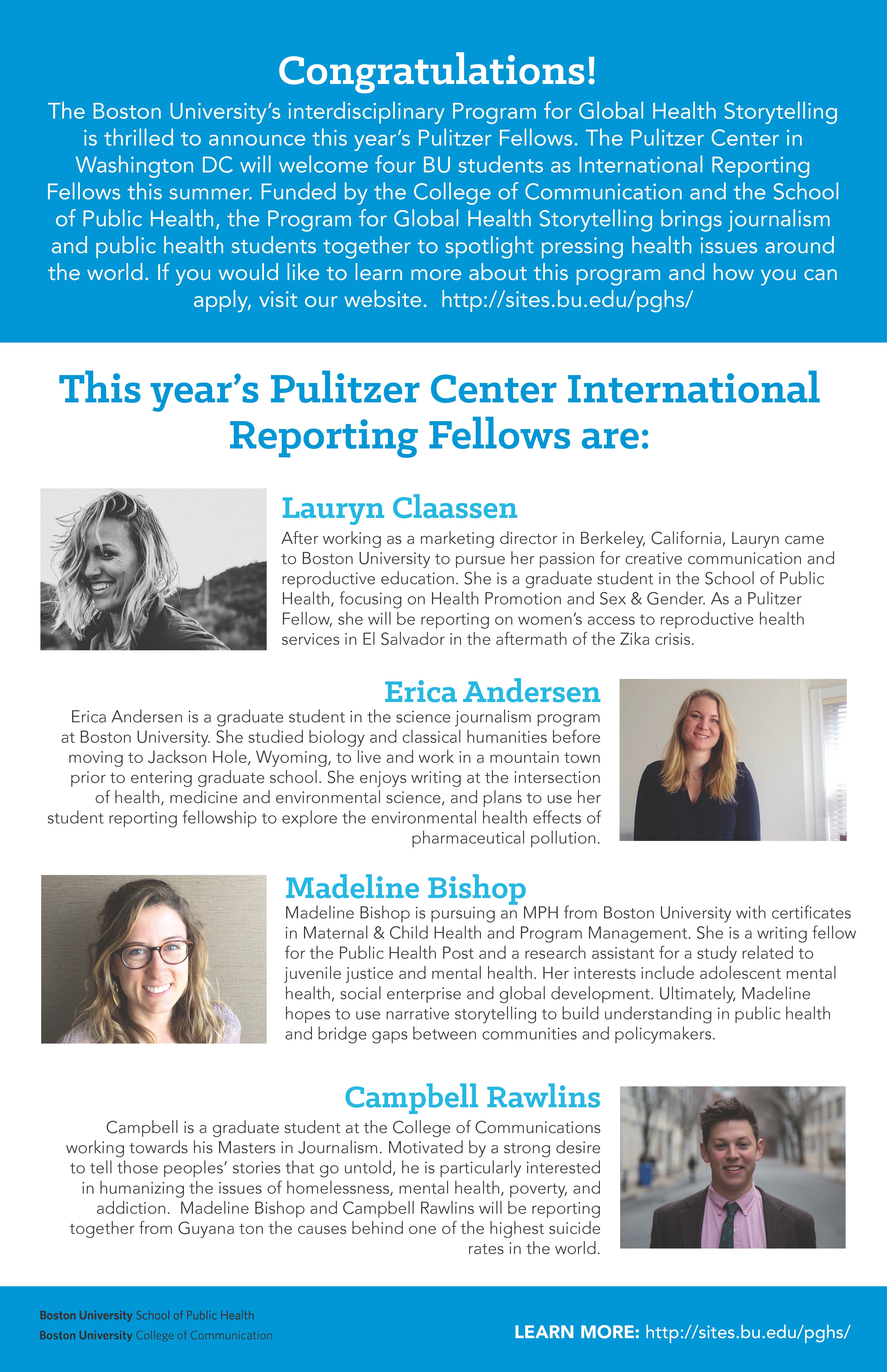 2017 Fellows » Global Health: GH Blast | Blog Archive | Boston University