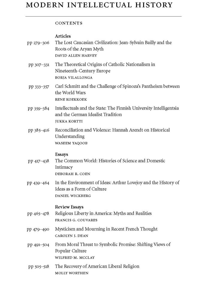 MIH 11.2 ToC | History