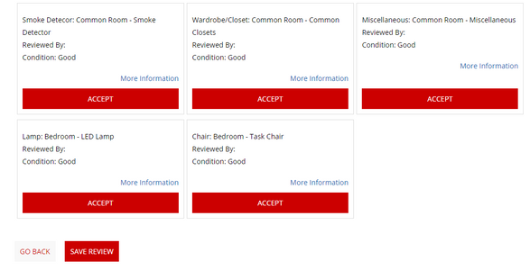 Room Condition Report (RCR) | Boston University Housing