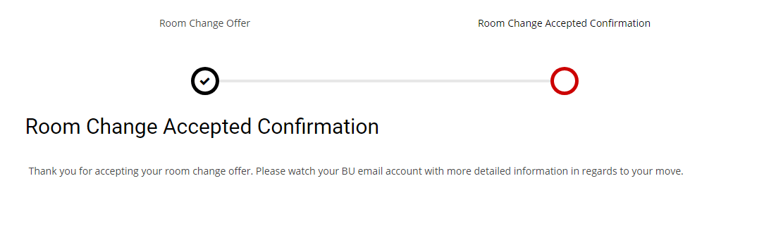 Room Change Accepted | Boston University Housing