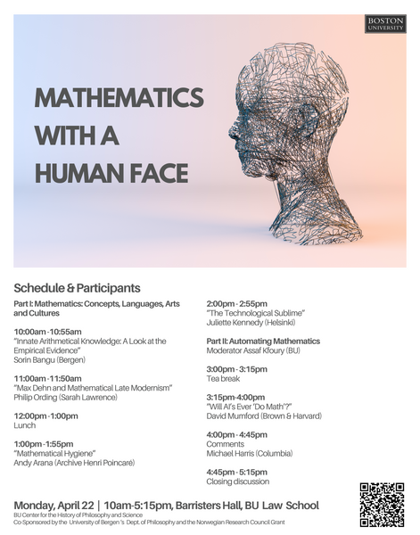 Mathematics with a Human Face Recording Now Available | Center for the ...