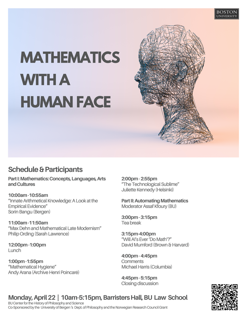 Mathematics with a Human Face Recording Now Available | Center for the ...