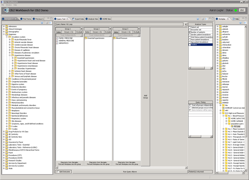 The i2b2 Query Tool » Informatics for Integrating Biology & the Bedside ...