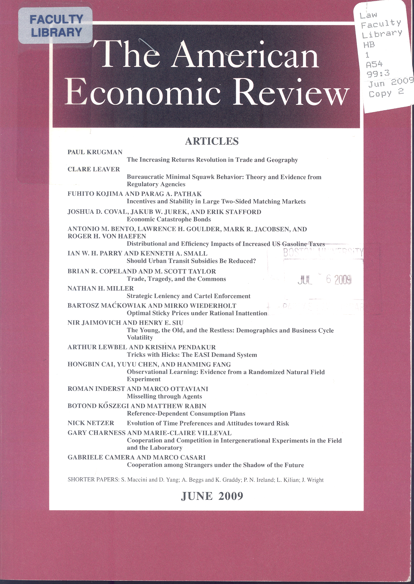 American Economic Review Style Guide at Donald Pennington blog