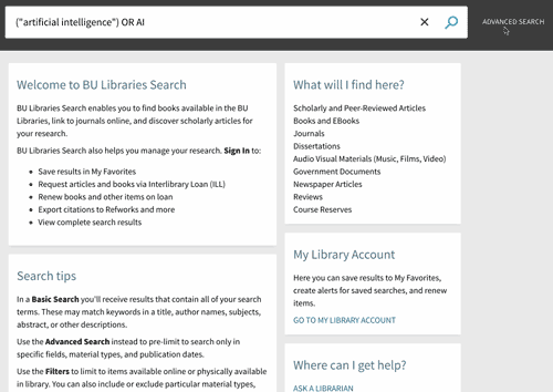 What’s New in BU Libraries Search » BU Libraries | Boston University