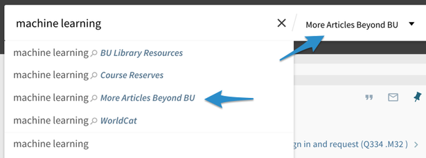 What’s New in BU Libraries Search » BU Libraries | Boston University