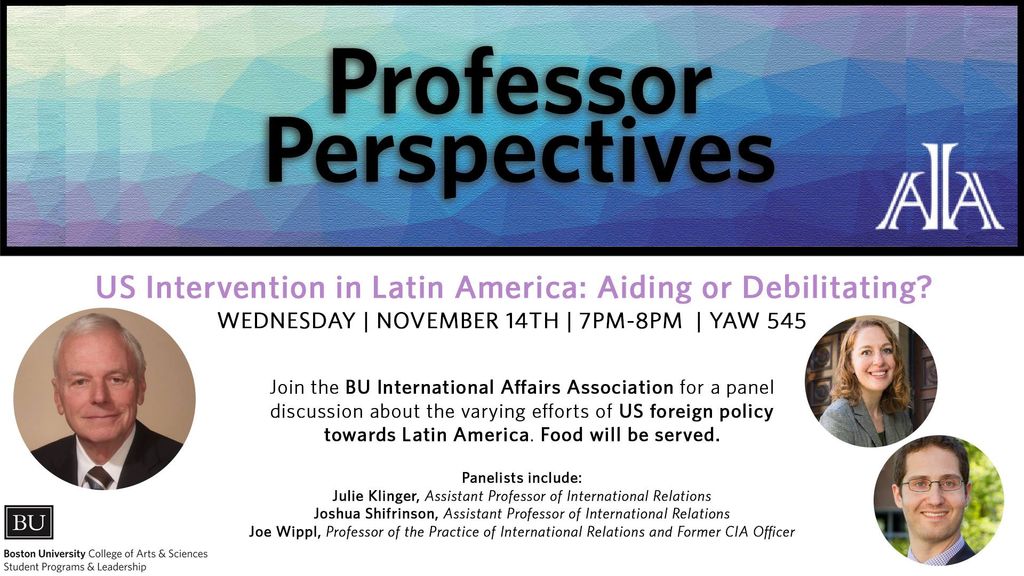 BUIAA Hosts Panel Featuring Pardee School Professors | The Frederick S ...