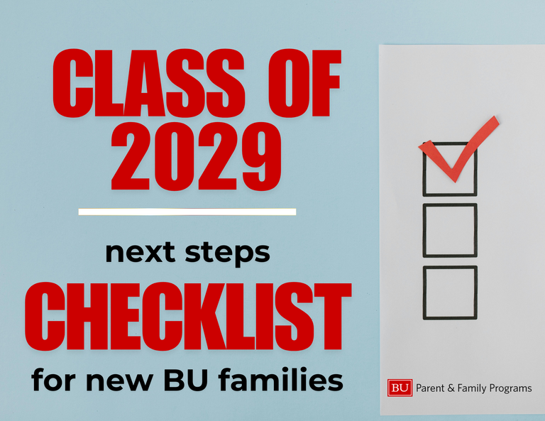 Next Steps Checklist for New BU Families | Parents Program