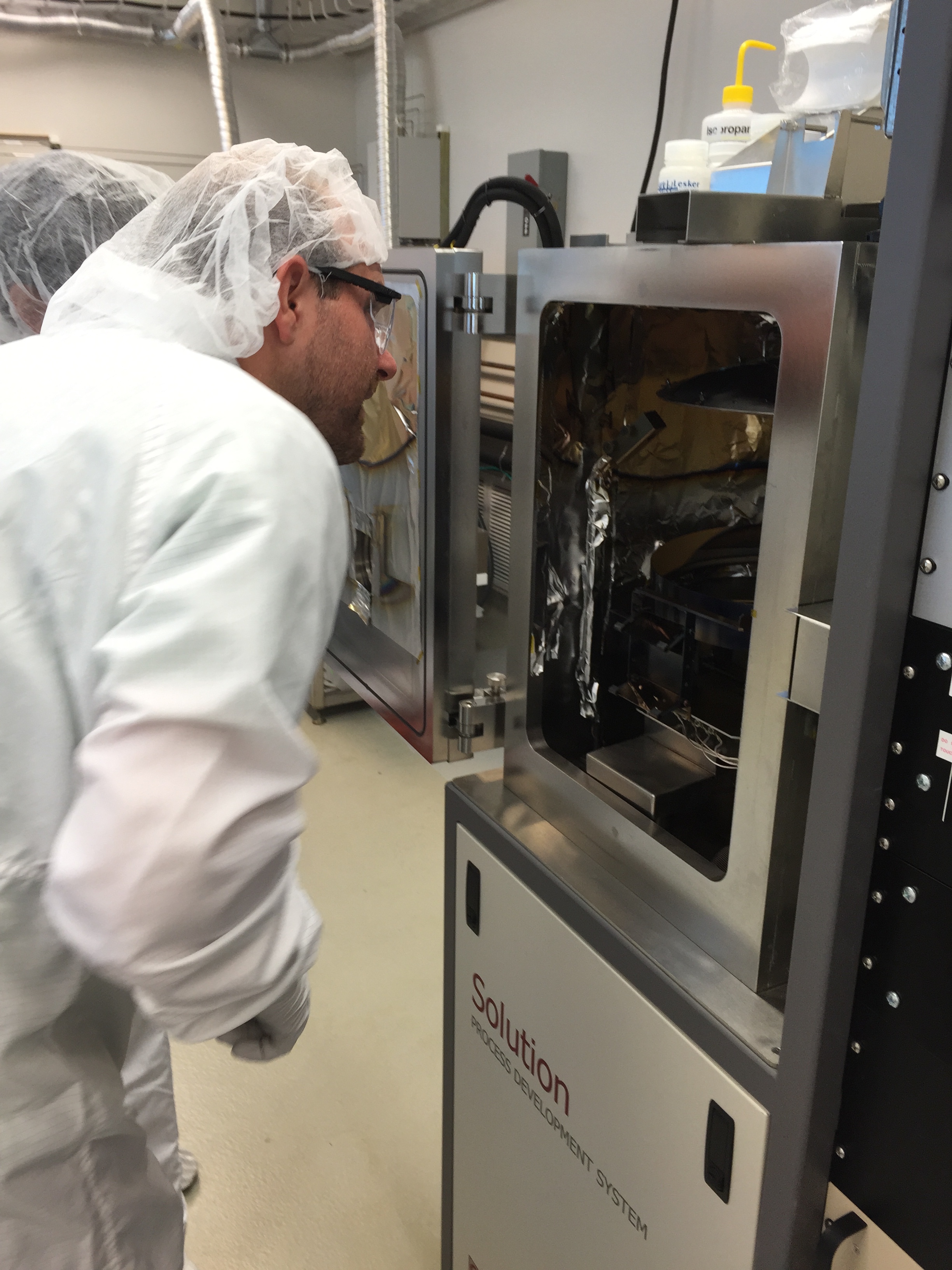 Ryan and Paul verify loading | NSF RET in Integrated Nanomanufacturing