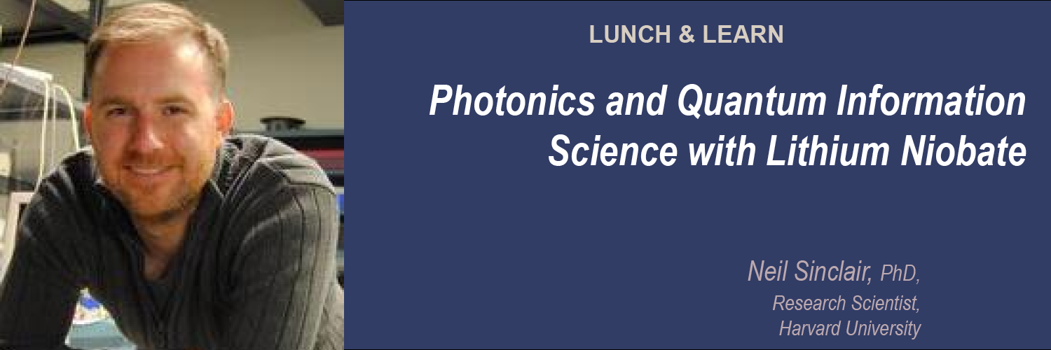Registration: Lunch and Learn with Neil Sinclair, PhD | Nov. 28, 2023 ...
