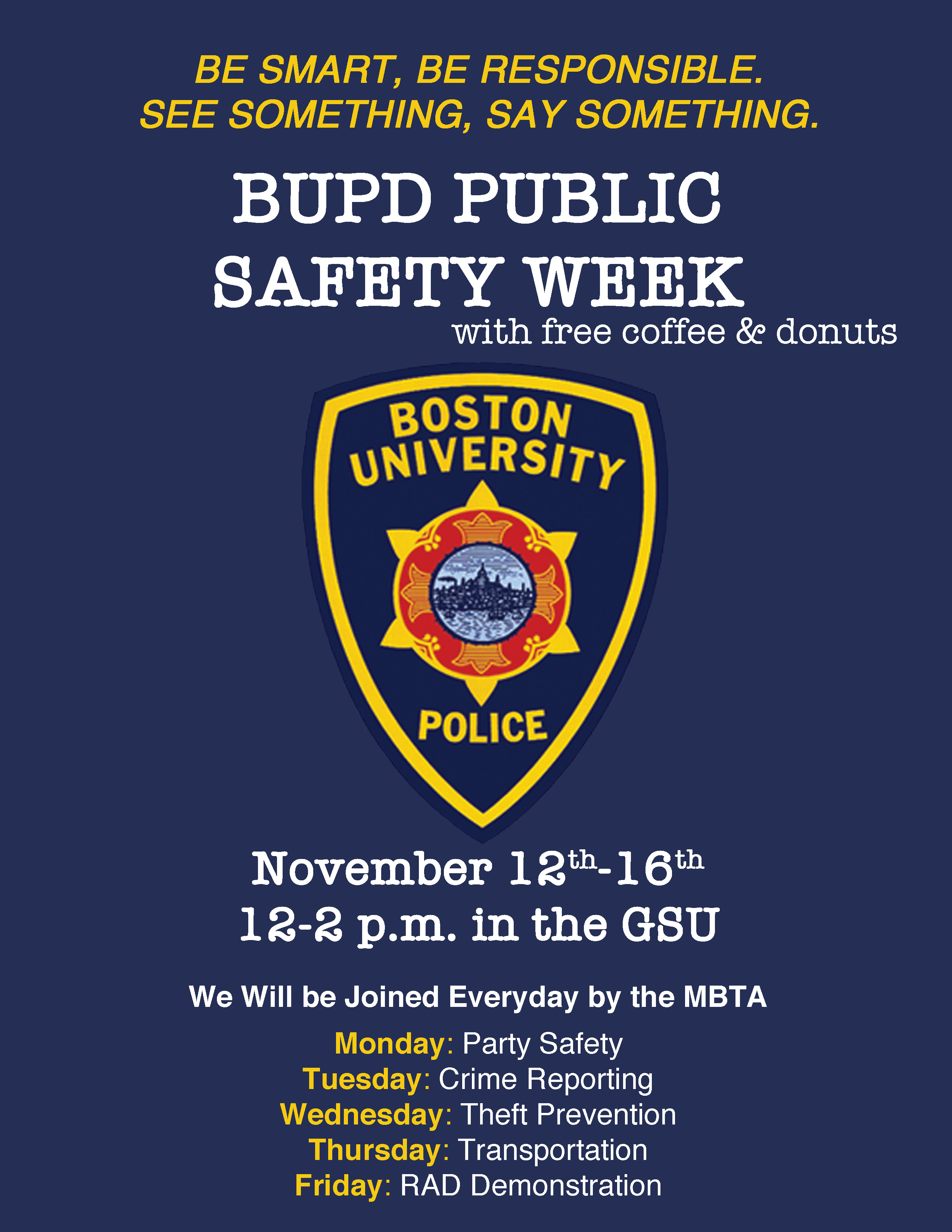 BUPD Public Safety Week 2012 Poster | PRLab: Student-Staffed Public ...