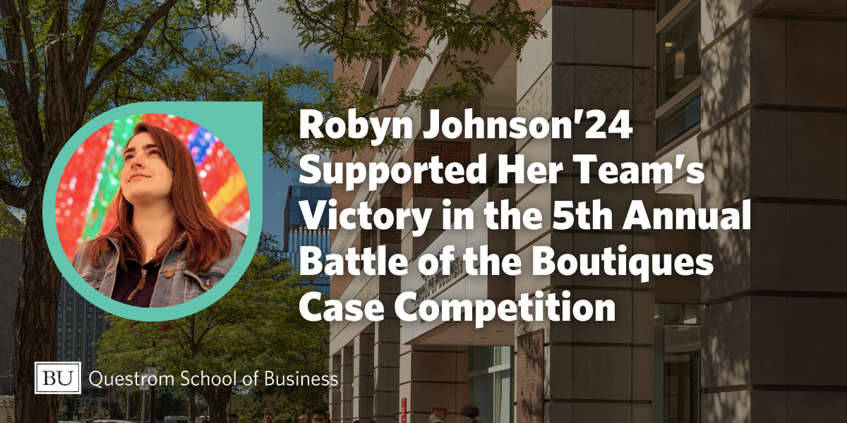 Robyn Johnson’24 Supported Her Team’s Victory In The 5th Annual Battle Of The Boutiques Case ...