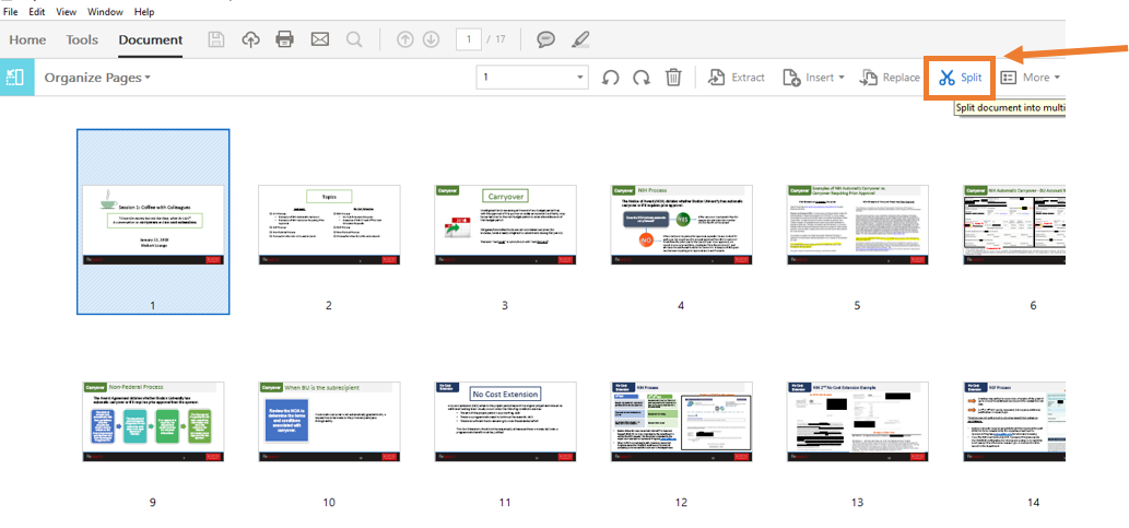 Splitting PDFs into Separate Pages | Research Support