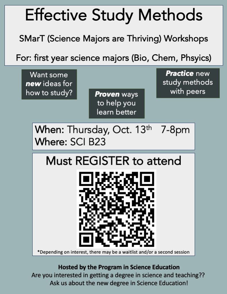 SMarT workshop (Oct 13, 2022) | BA in Science Education