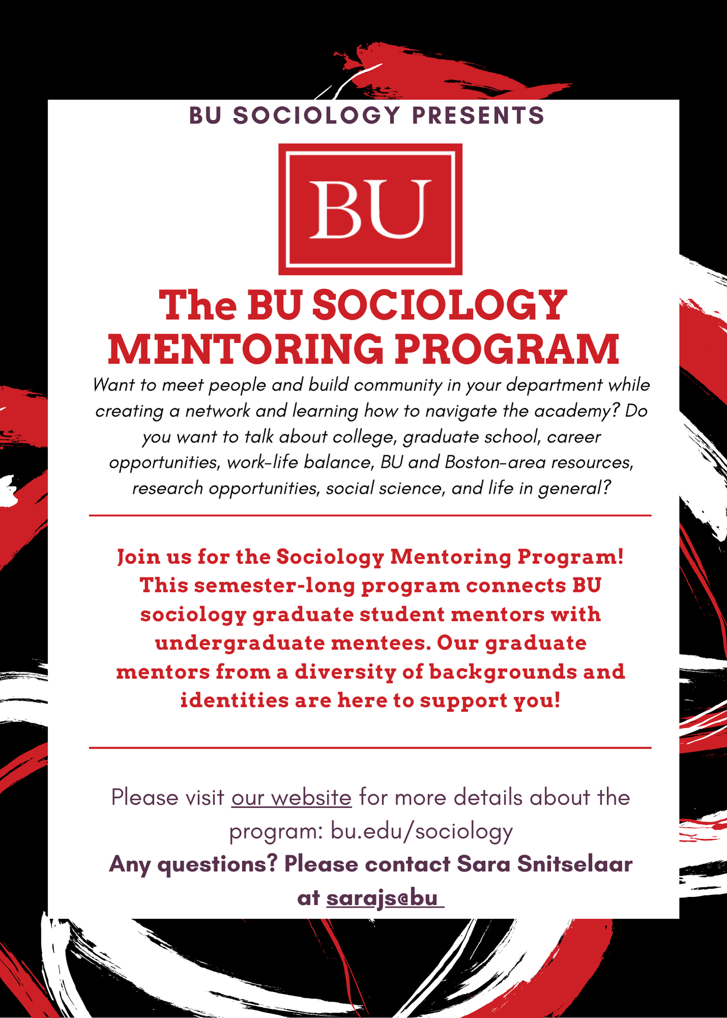 Undergraduate Mentoring Program | Sociology