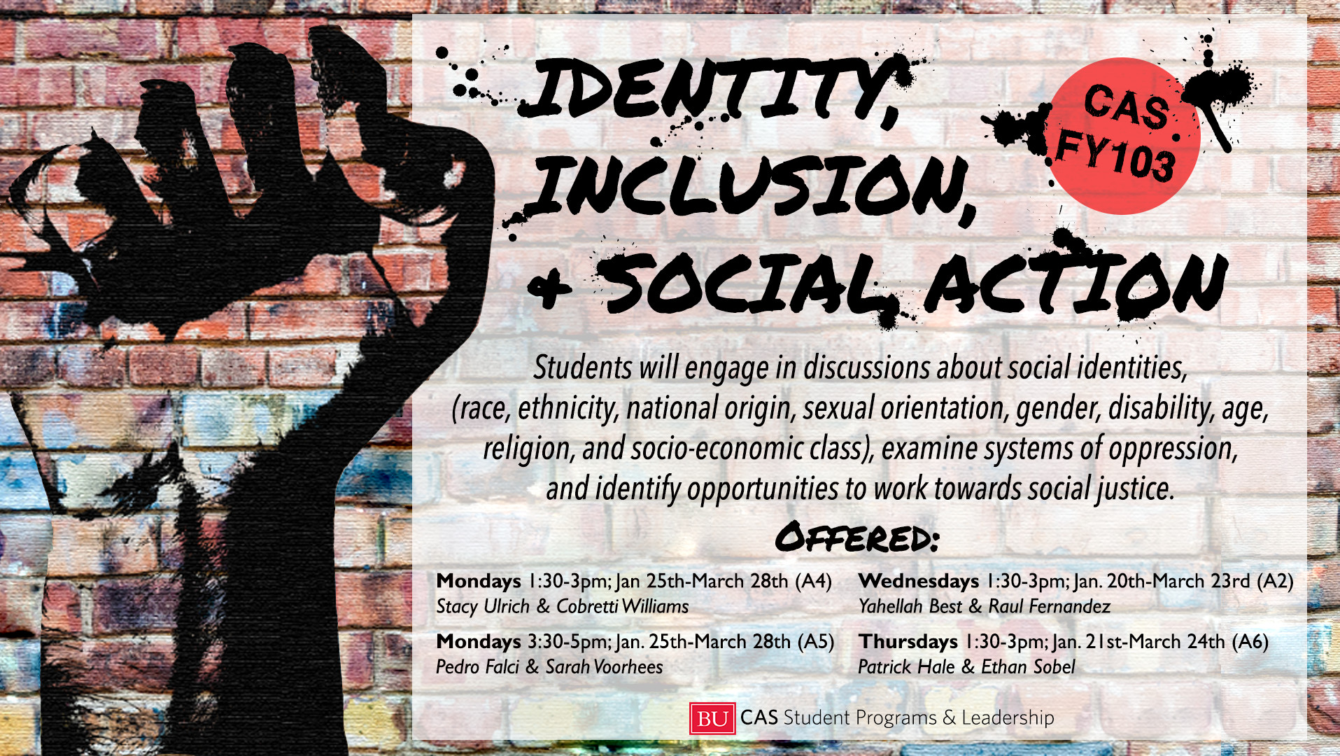 FY103-Social-Action » Student Activities Office | Blog Archive | Boston ...