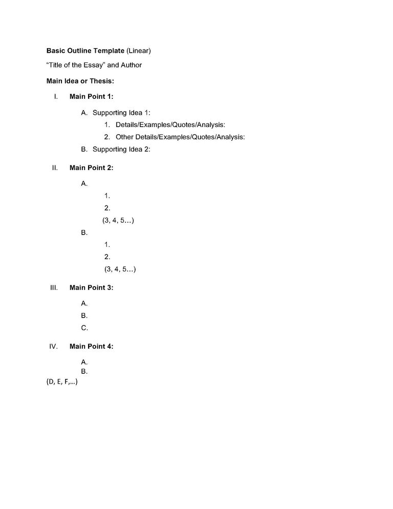 Outlining | Teaching Writing