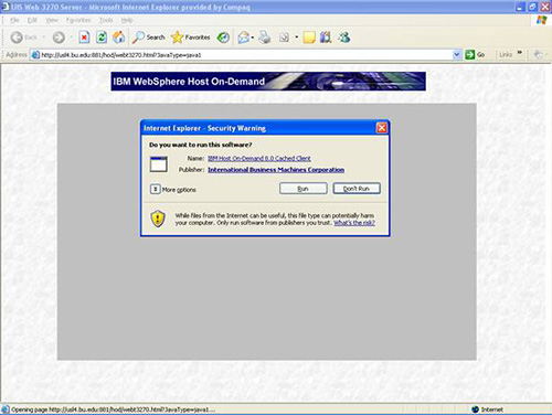 Install Host On-Demand : TechWeb : Boston University