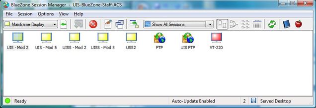 BlueZone Session Manager : TechWeb : Boston University