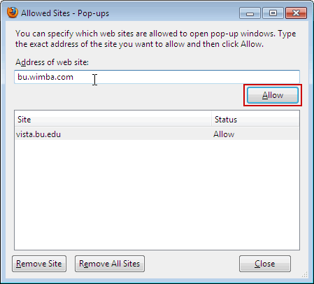 Pop-up Blocker – Windows : TechWeb : Boston University