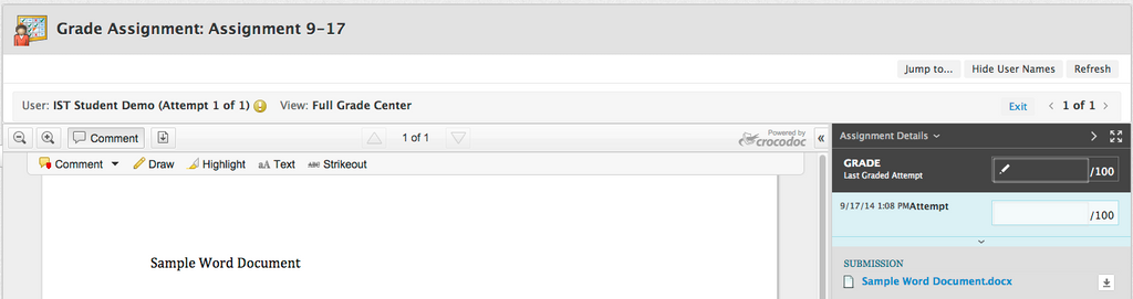 Grade Center : TechWeb : Boston University