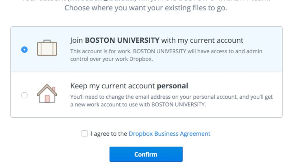 BU Dropbox : TechWeb : Boston University