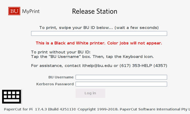 MyPrint: Release Your Job : TechWeb : Boston University