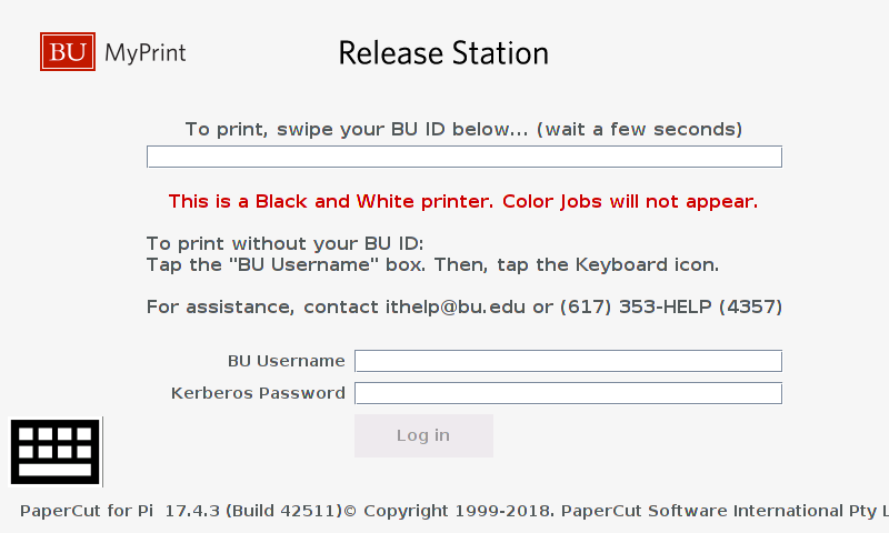 MyPrint: Release Your Job : TechWeb : Boston University