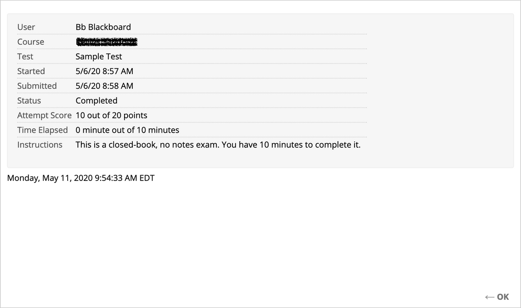 Testing in Blackboard Learn : TechWeb : Boston University
